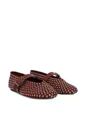Schutz Stud-embellished Ballet Flats