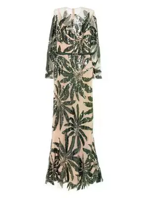 Elie Saab Crewneck Evening Dresses