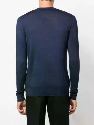 Aspesi Fine-knit Slim-cut Jumper - Blue