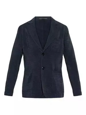 Giorgio Armani Textured Single-breasted Blazer