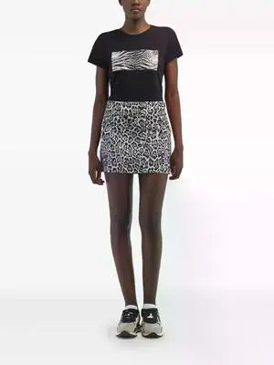 Roberto Cavalli Leopard-print Mini Skirt