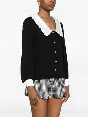 NISSA Shirt With Faux-pearl Buttons