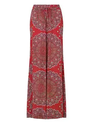 HAYLEY MENZIES Paisley-print Trousers - Red