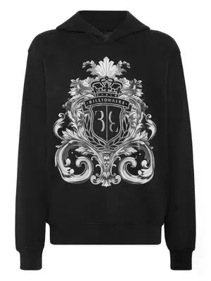 BILLIONAIRE Logo-print Hoodie - Black