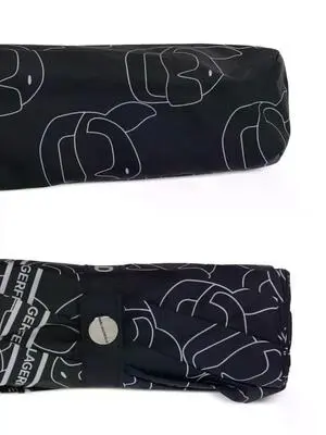 Karl Lagerfeld Logo-print Compact Umbrella