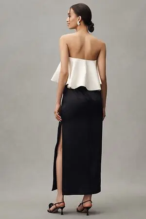 Bhldn Strapless Twofer Midi Dress