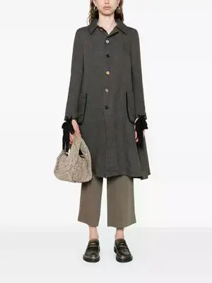 A TENTATIVE ATELIER Single-breasted Trench Coat