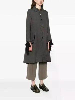 A TENTATIVE ATELIER Single-breasted Trench Coat