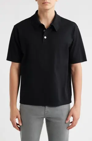 Frame Half Placket Polos For Men