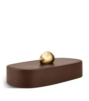 Assouline Pebble Trinket Box - Brown