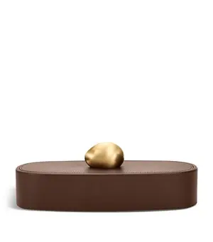 Assouline Pebble Trinket Box - Brown