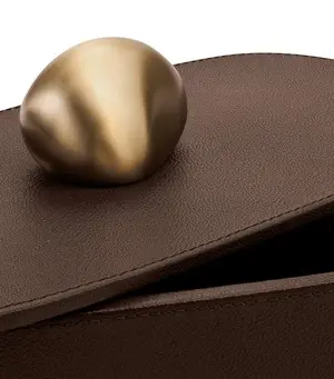 Assouline Pebble Trinket Box - Brown