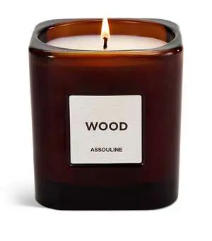 Assouline Wood Candle - Brown