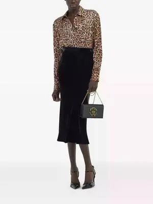 Roberto Cavalli Velvet Pencil Skirt