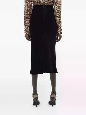 Roberto Cavalli Velvet Pencil Skirt