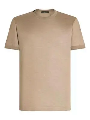 Dolce & Gabbana Silk T-shirt - Neutrals