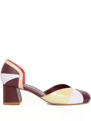 STUDIO CHOFAKIAN 40mm Geometric Colorblock Pumps