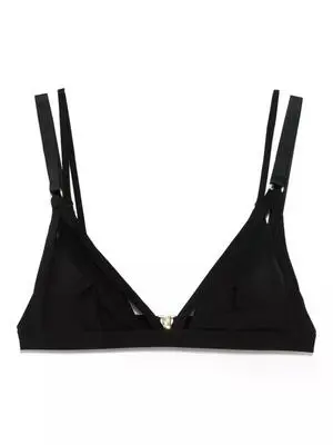 MAISON CLOSE Fatale Triangle Bikini Top - Black
