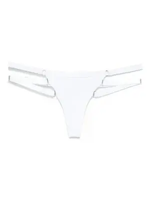 MAISON CLOSE Fatale String Bikini Bottom - White