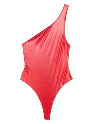 MAISON CLOSE Asymmetric Swimsuit - Red