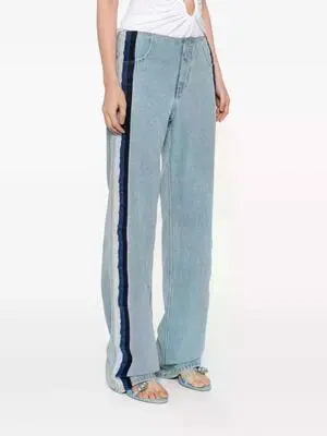 Christopher Esber Streaked Denim Jeans