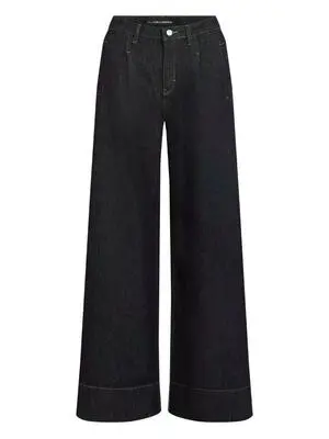 Karl Lagerfeld Cotton Wide Leg Jeans