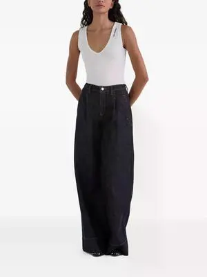 Karl Lagerfeld Cotton Wide Leg Jeans