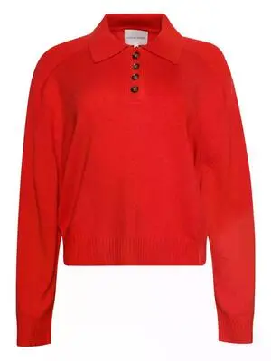 Loulou De Saison Buttoned-collar Polo Top