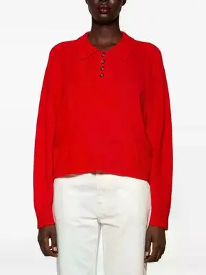 Loulou De Saison Buttoned-collar Polo Top