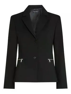 Karl Lagerfeld Button-up Blazer - Black