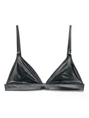 MAISON CLOSE Splash Triangle Bikini Top - Black