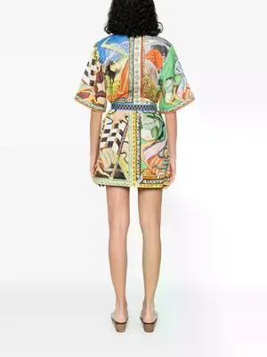 ALEMAIS Lucky Pace Shirt Dress - Blue