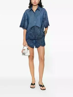 Zimmermann Embroidered Shirt - Blue