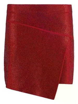 ANDREĀDAMO Metallic Wrap Mini Skirt
