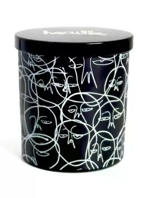 HACULLA. Graphic Face-print Candle - Black