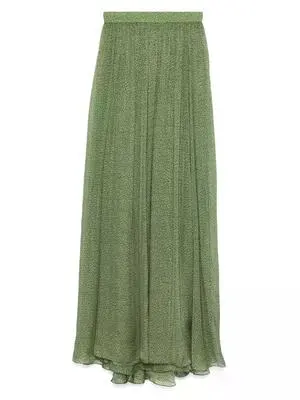 Elie Saab Pleated Midi Skirt
