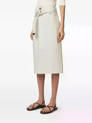 TOD'S Belted Midi Skirt