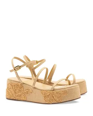 Larroude Gio Platform Sandals