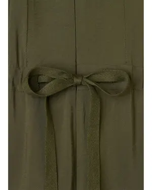 Whistles Sleeveless Drawstring Jumpsuit - Khaki