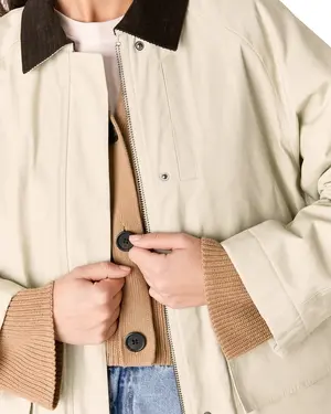 Whistles Fern Waxed Jacket - Neutral