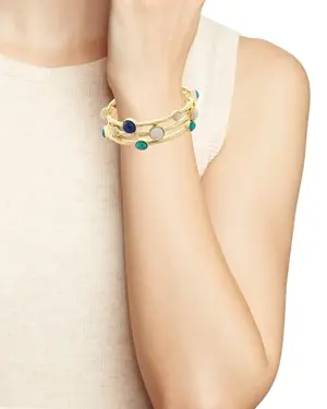 Aqua Stone Bangle Set