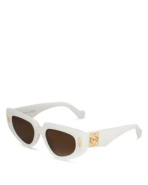Loewe Anagram Geometric Sunglasses - Ivory/brown