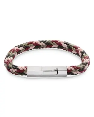 Bottega Veneta Woven Leather Bracelet - Rosewood