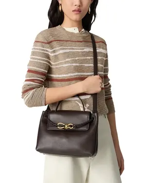Bottega Veneta Small Ciao Ciao Leather Top Handle Bag - Beige