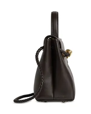 Bottega Veneta Small Ciao Ciao Leather Top Handle Bag - Beige