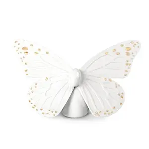 LLADRO Porcelain Butterfly Sculpture - Multi