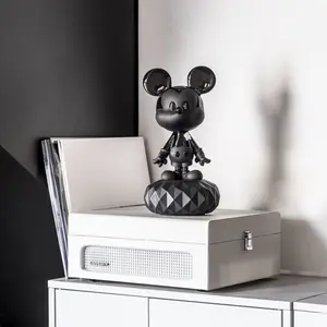 LLADRO Total Black Mickey Mouse Sculpture