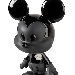 LLADRO Total Black Mickey Mouse Sculpture