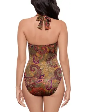 Miraclesuit Perissa Utopia Halter One Piece Swimsuit - Multi