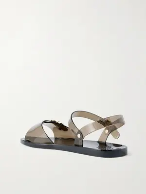 ANCIENT GREEK SANDALS Irini Recycled-pvc Slingback Sandals - Black